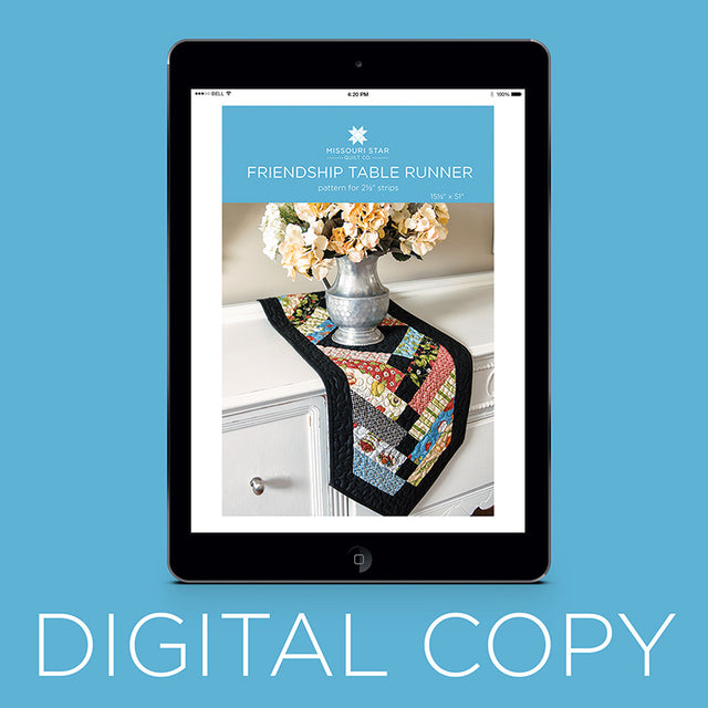 Digital Download - Friendship Table Runner Quilt Pattern by Missouri S