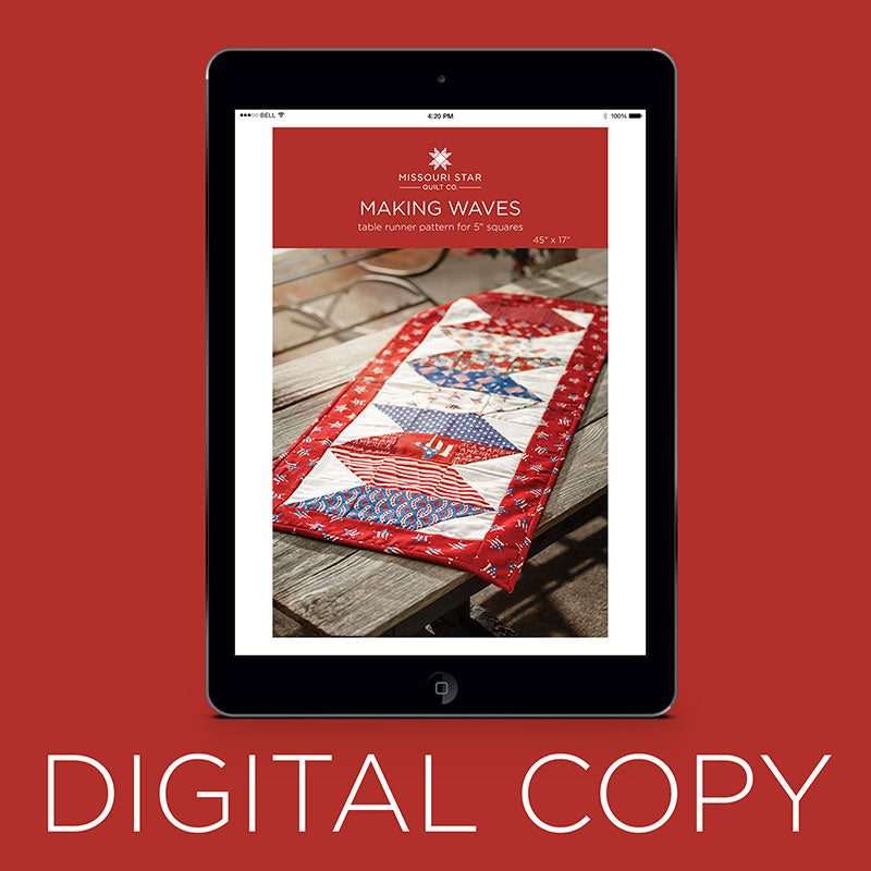 Digital Download - Making Waves Table Runner Pattern by Missouri Star