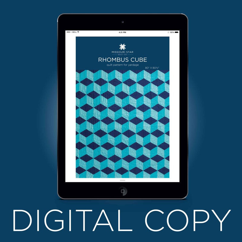 Digital Download - Rhombus Cube Quilt Pattern by Missouri Star