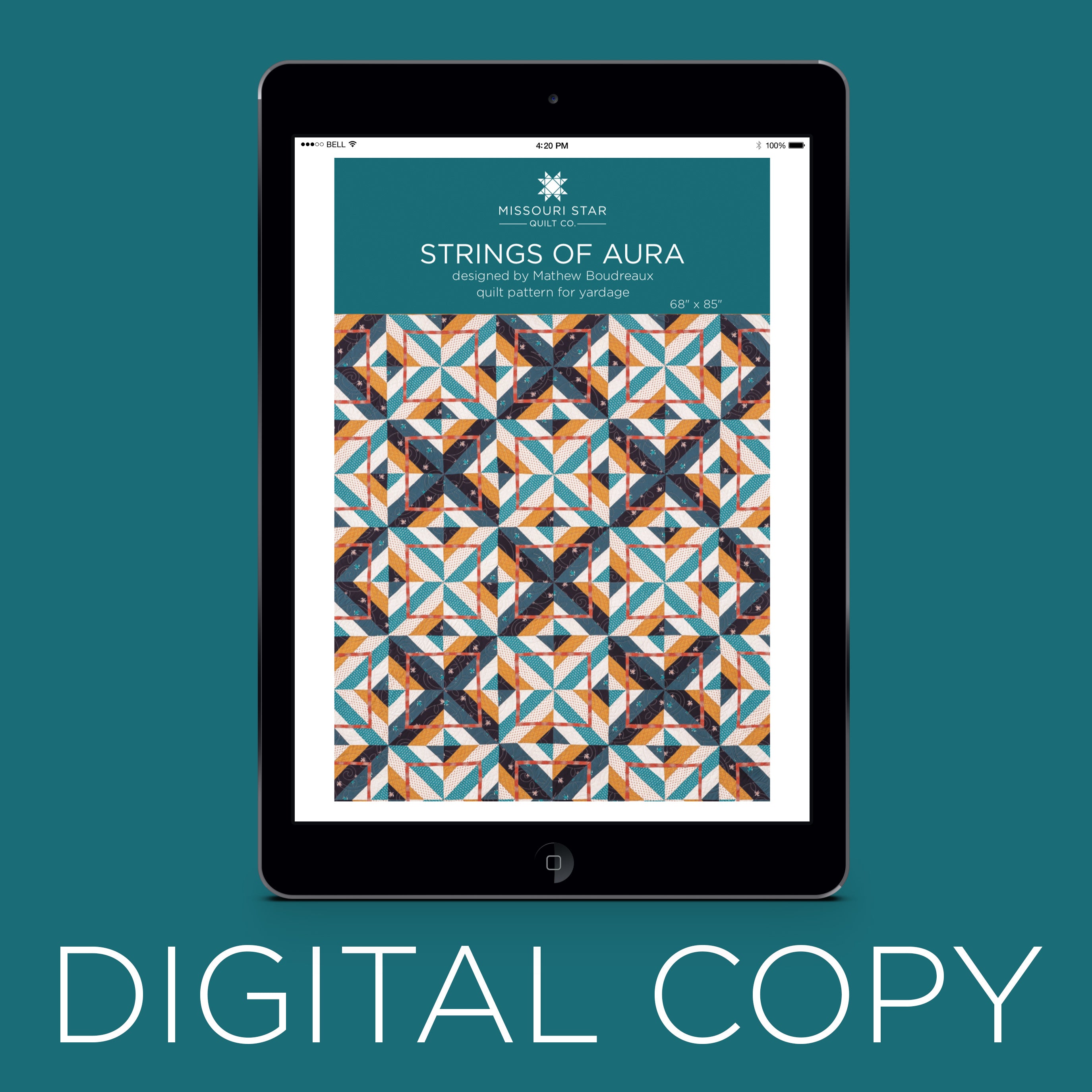 Digital Download - Strings of Aura Quilt Pattern by Missouri Star