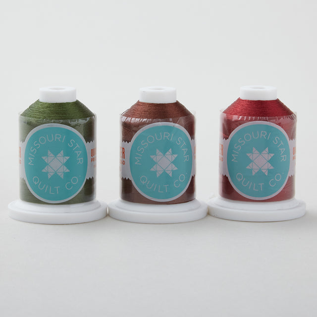 Missouri Star Autumn Trio 40 Wt Polyester Thread 3 Pack