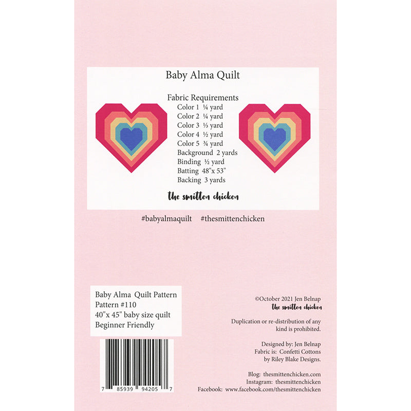 Baby Alma Quilt Pattern