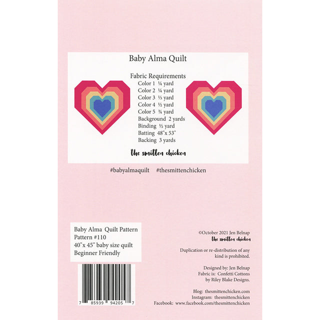 Baby Alma Quilt Pattern