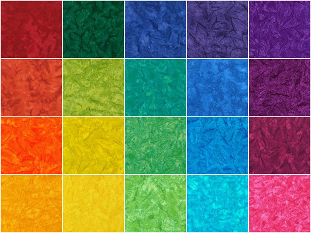 Artisan Batik Solids - Prisma Dyes - Bright Rainbow Fat Quarter Bundle