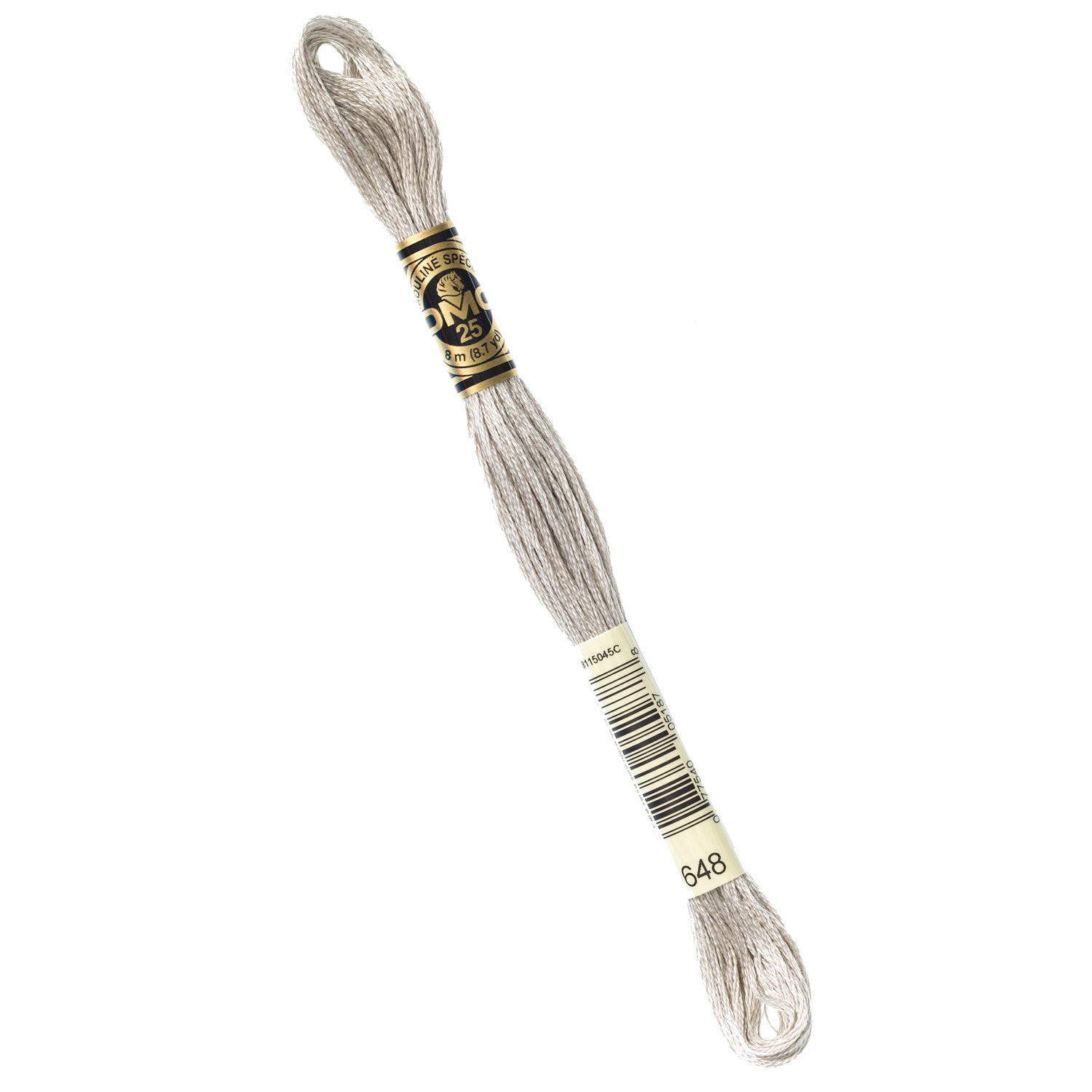 DMC Embroidery Floss - 648 Light Beaver Gray