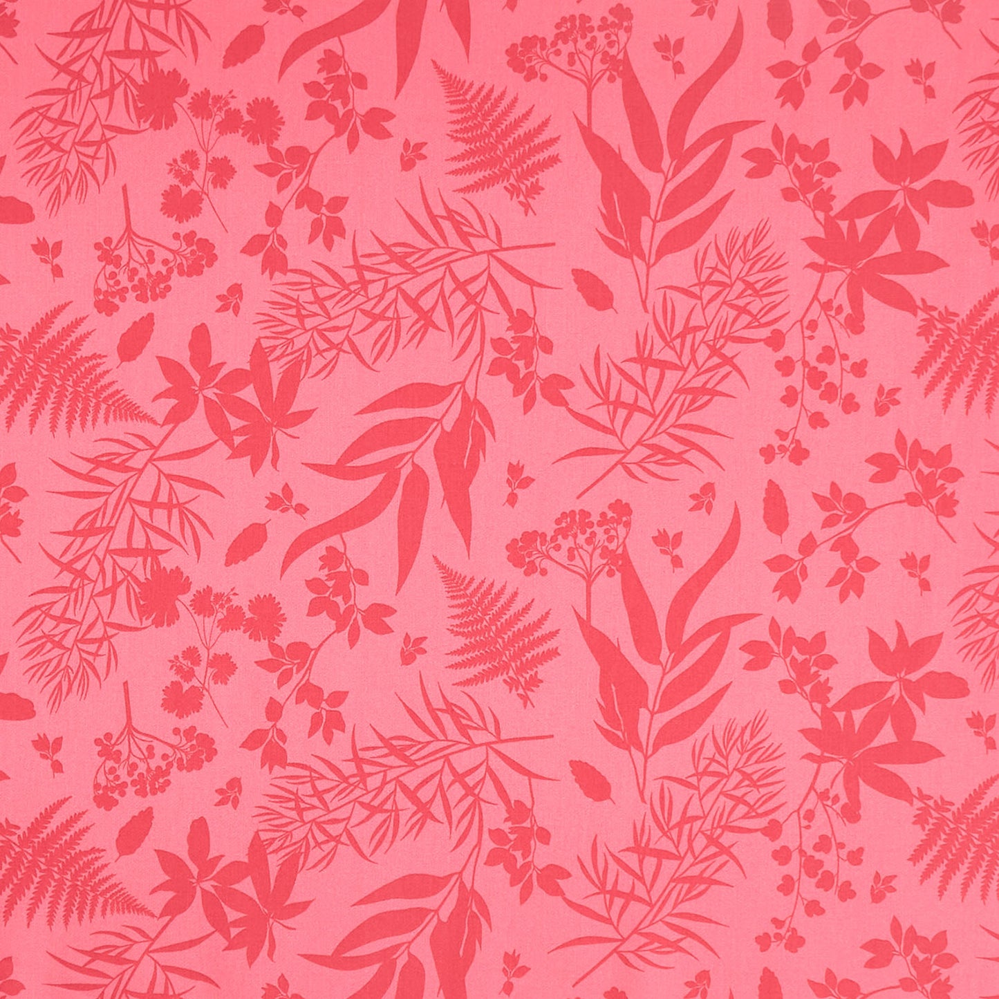 Floral Gardens - Foliage Red Yardage
