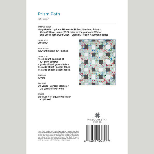 Digital Download - Prism Path Quilt Pattern by Missouri Star