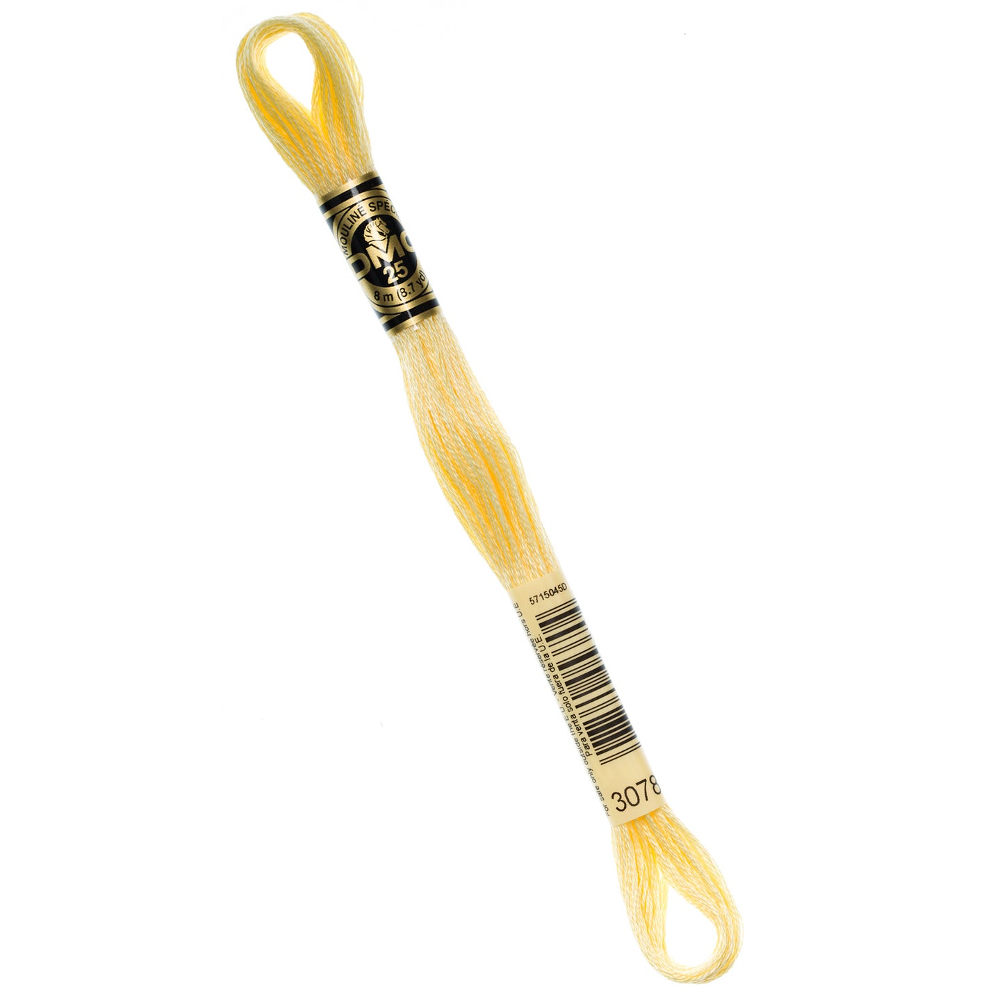 DMC Embroidery Floss - 3078 Very Light Golden Yellow