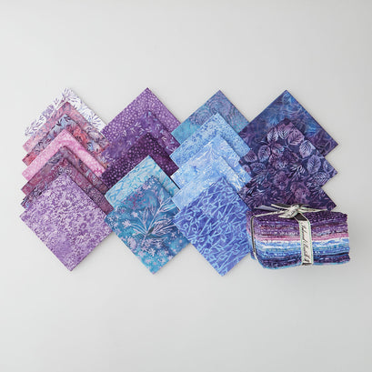 English Lavender Batiks Fat Quarter Bundle