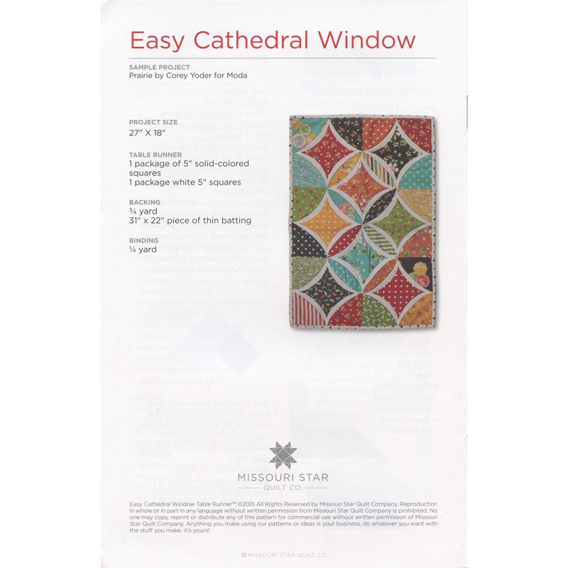 Easy Cathedral Window Pattern by Missouri Star