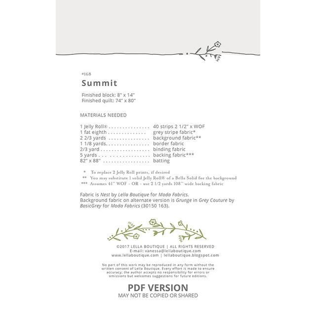 Digital Download - Summit Pattern