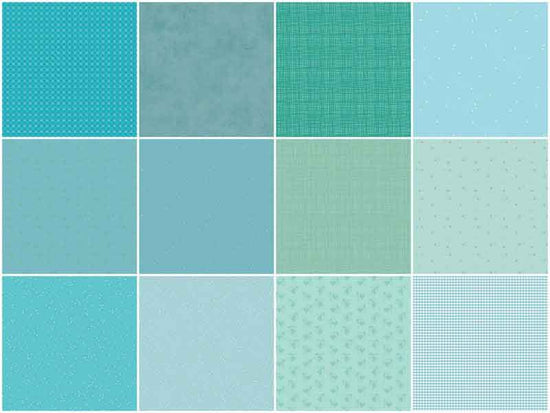 Handpicked Produce Bright Basics Cool Waters 10" Stackers 24 pcs.