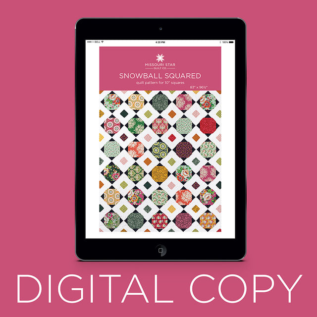 Digital Download - Snowball Squared Quilt Pattern by Missouri Star