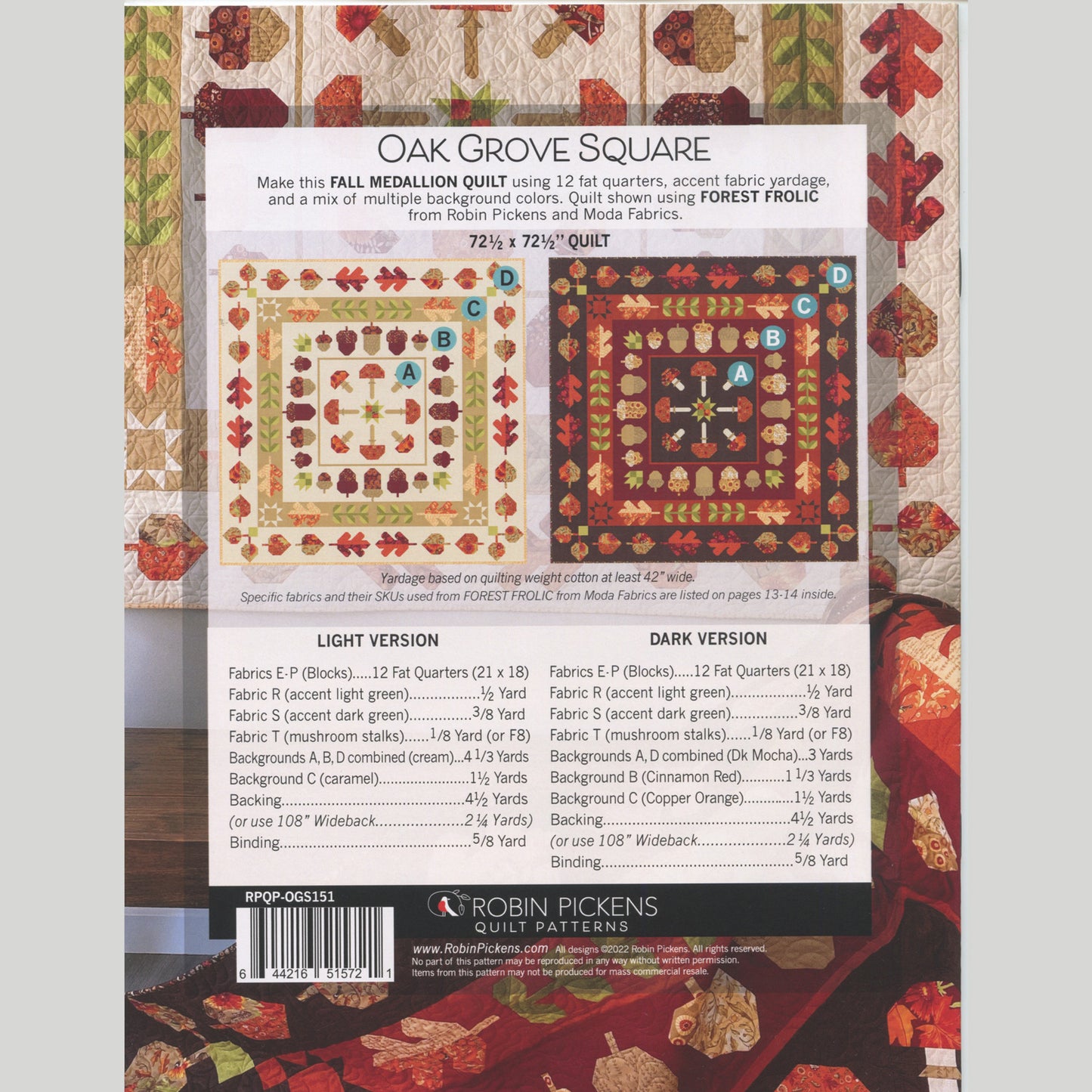Oak Grove Quilt Pattern