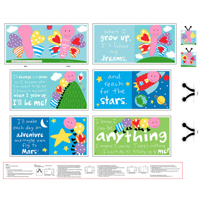 Huggable & Lovable Books - When I Grow Up Book Multi Panel