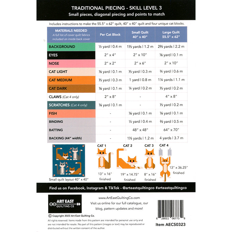 Cat Scratch Quilt Pattern