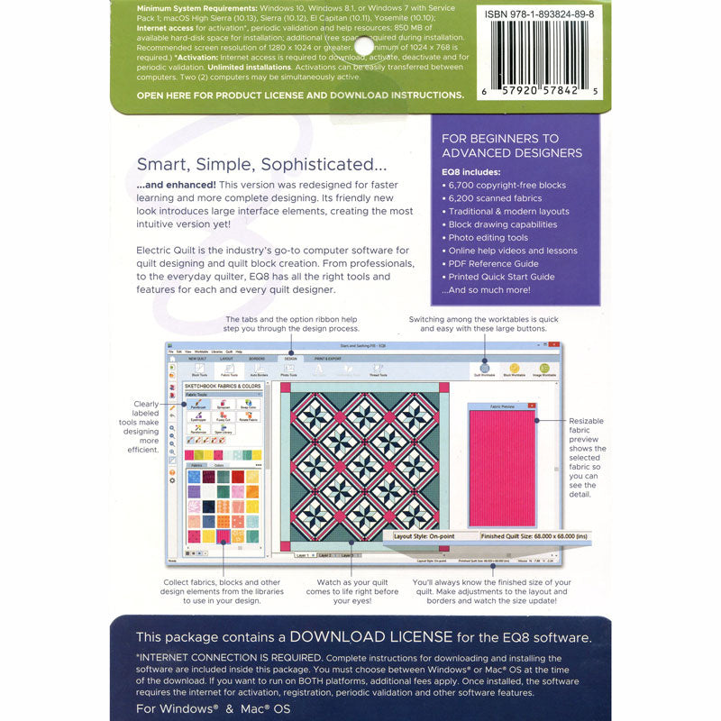 Electric Quilt 8 Design Software