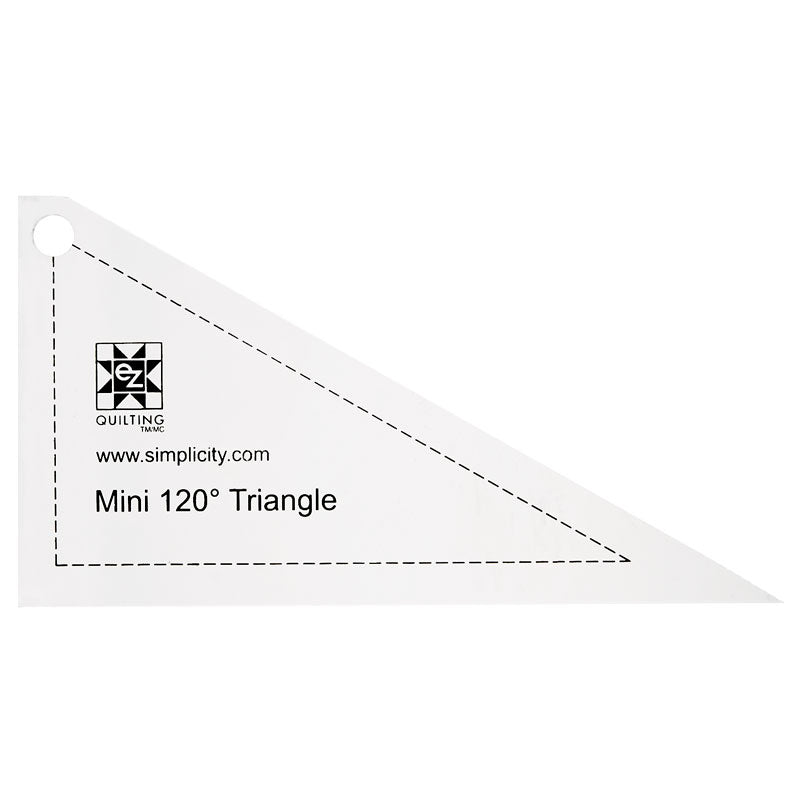 EZ Quilting Jelly Roll Ruler - Mini 120º Triangle