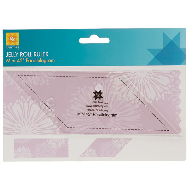 EZ Quilting Jelly Roll Ruler - Mini 45º Parallelogram