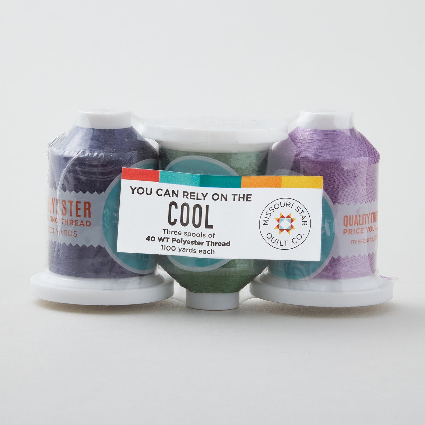 Missouri Star Cool 40 WT Polyester Thread Stash Builder 3 Pack
