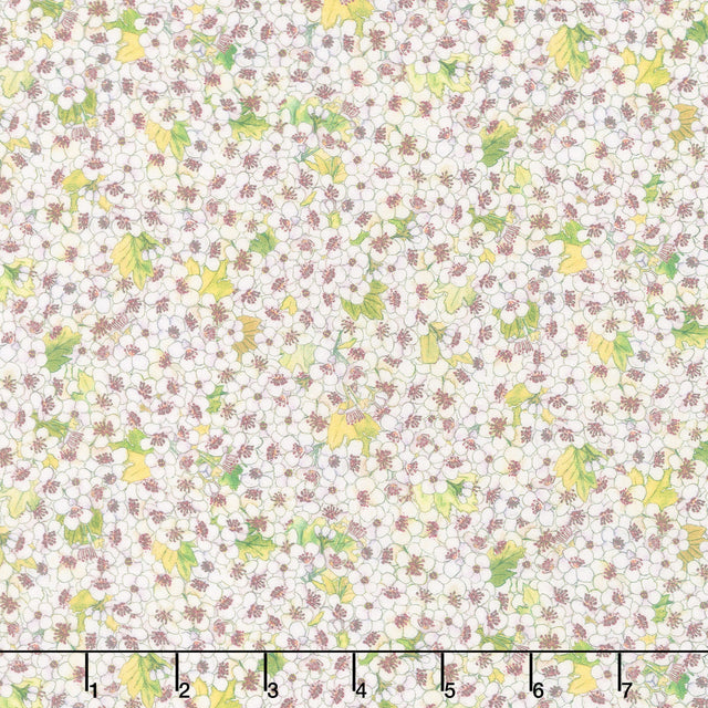 Missouri Shop Hop 2023 - Missouri State Flower White Hawthorn Cream Ya