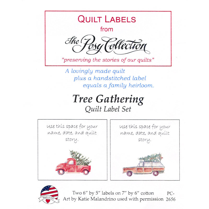 Tree Gathering Quilt Labels