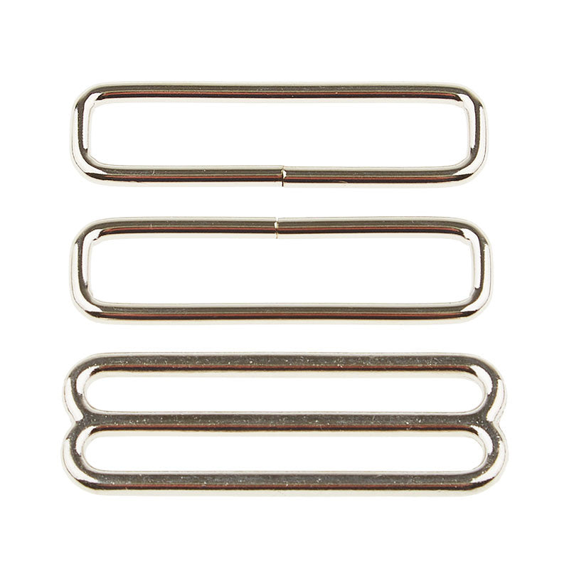 Cozy Nest Rounded Adjustable Strap Hardware Kit - Nickel