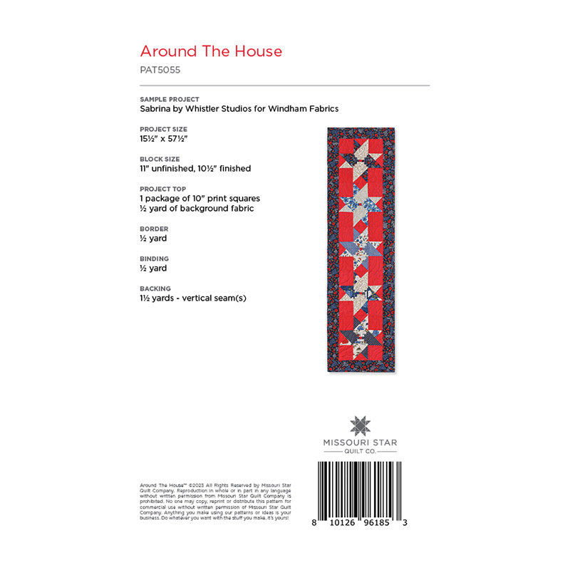 Around the House Table Runner Pattern by Missouri Star