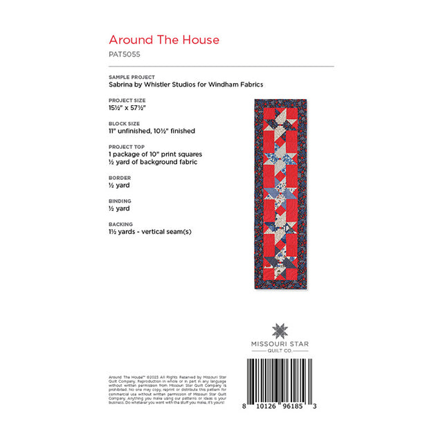 Around the House Table Runner Pattern by Missouri Star