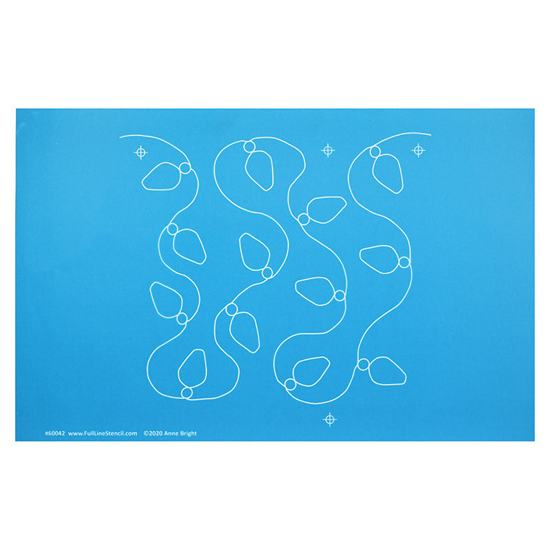 Full Line Stencil - Christmas Lights