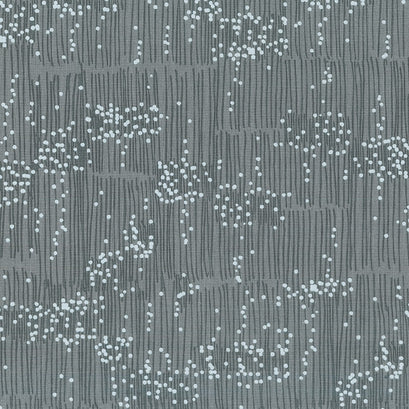 Makers Collage - Climbing Rose Charcoal Yardage