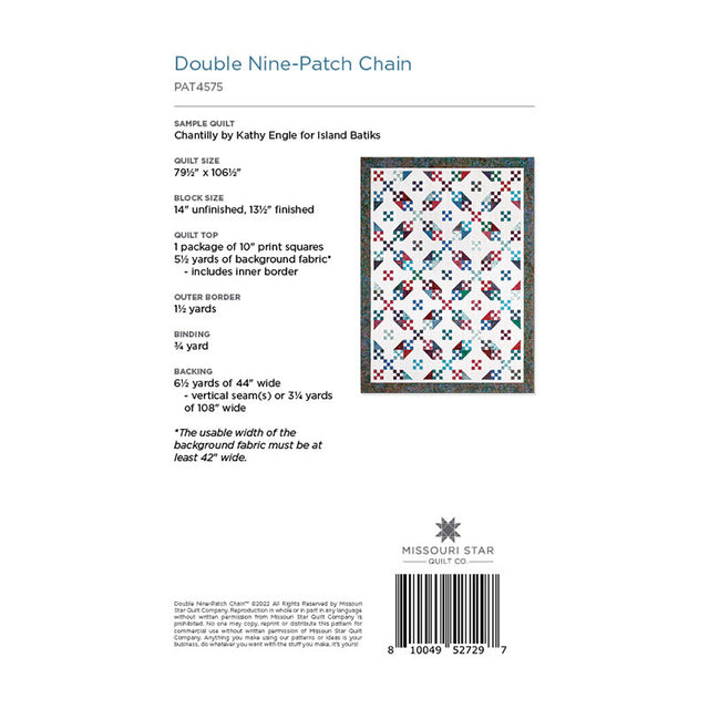 Double Nine-Patch Chain Quilt Pattern by Missouri Star