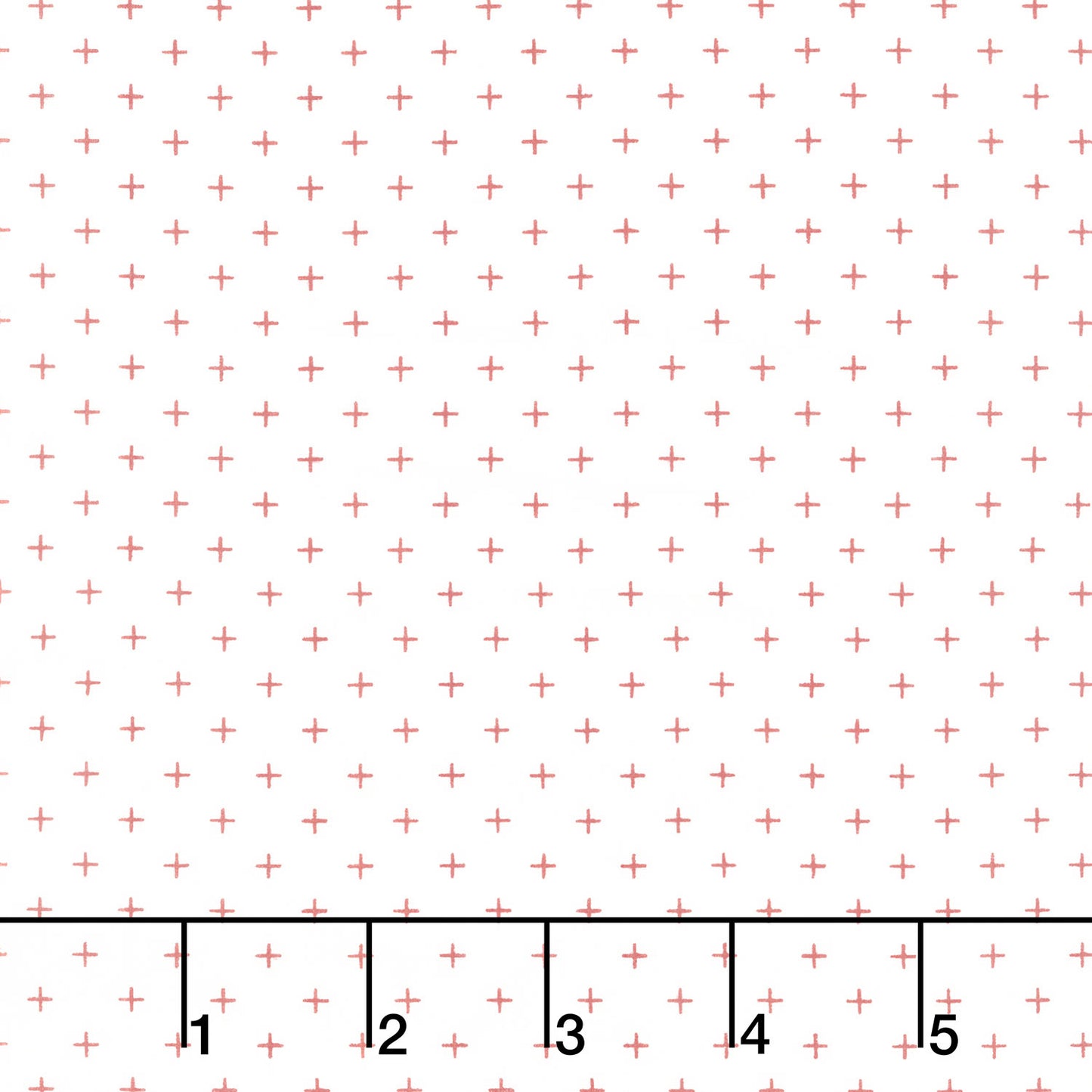 Heirloom Red - Criss Cross Cream Yardage