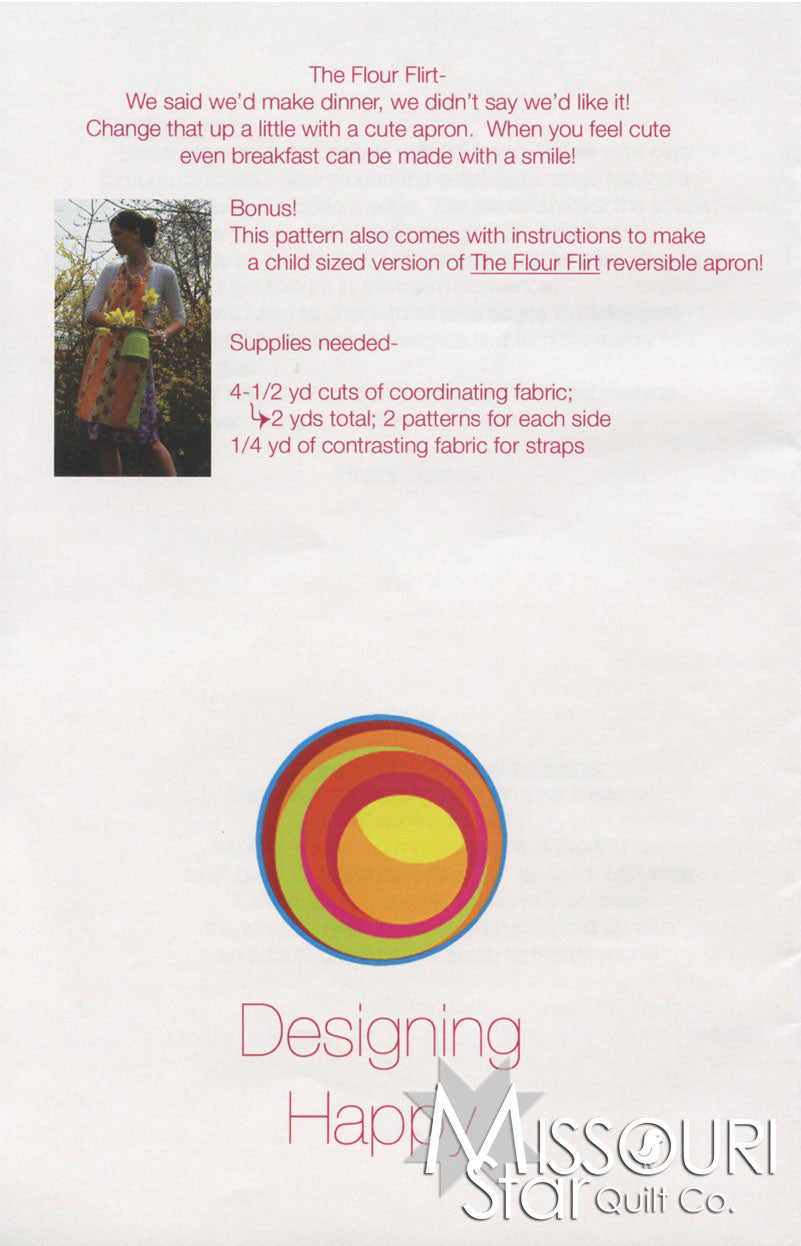 Flour Flirt Reversible Apron pattern