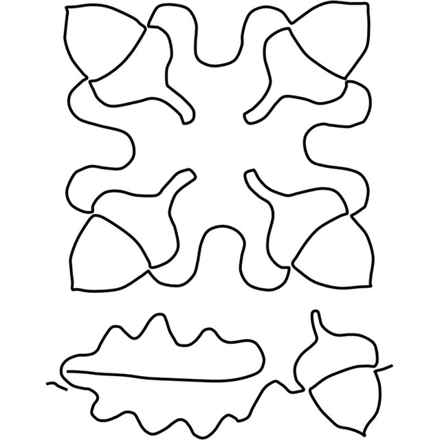 Full Line Stencil - Acorn Block