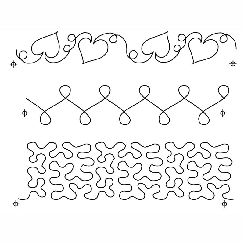 Full Line Stencil - New Joy Borders Stencil