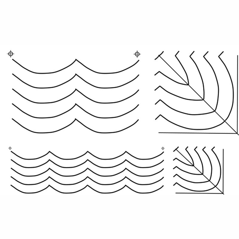 Wavy Line Stencil