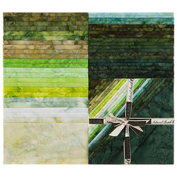Glorious Green Batik Solids Strips