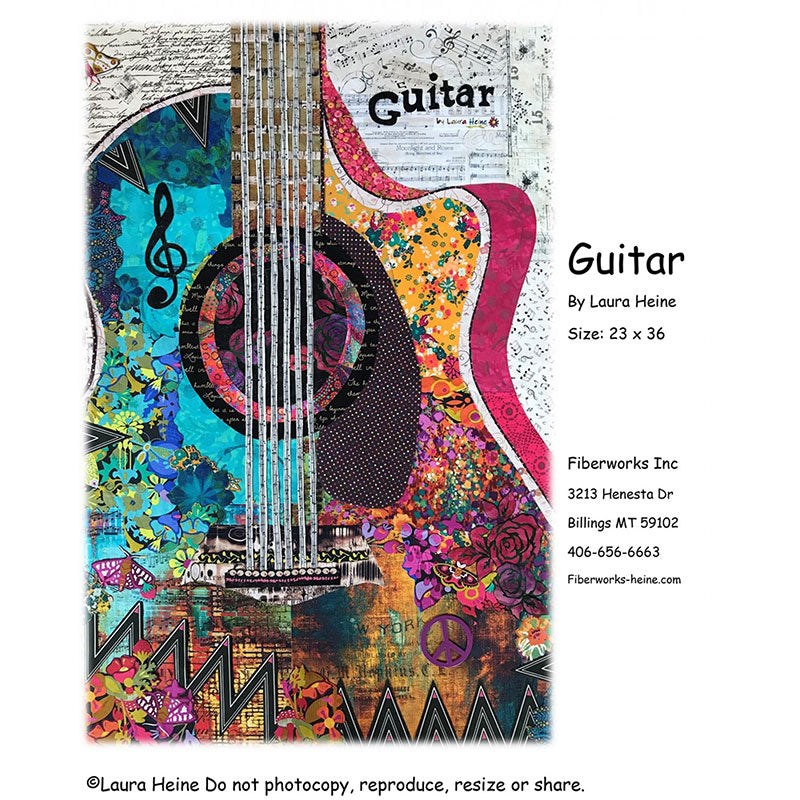 Guitar Collage Pattern