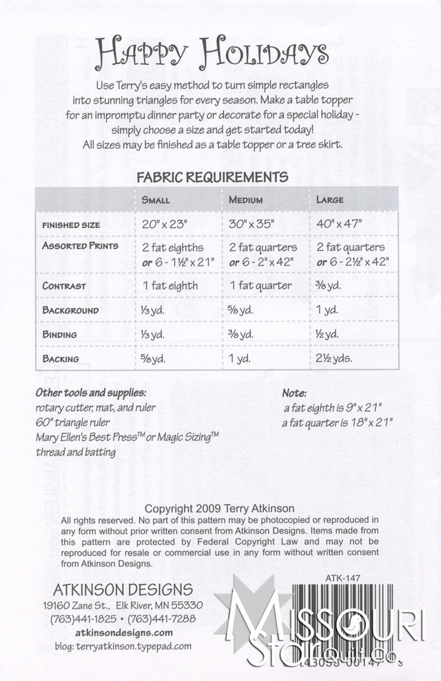 Happy Holidays Pattern