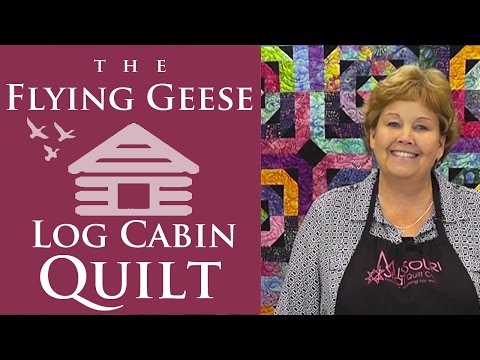 Flying Geese Log Cabin Quilt Pattern by Missouri Star