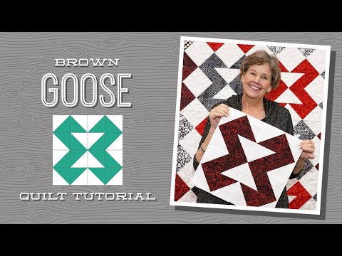 Brown Goose Quilt Pattern by Missouri Star