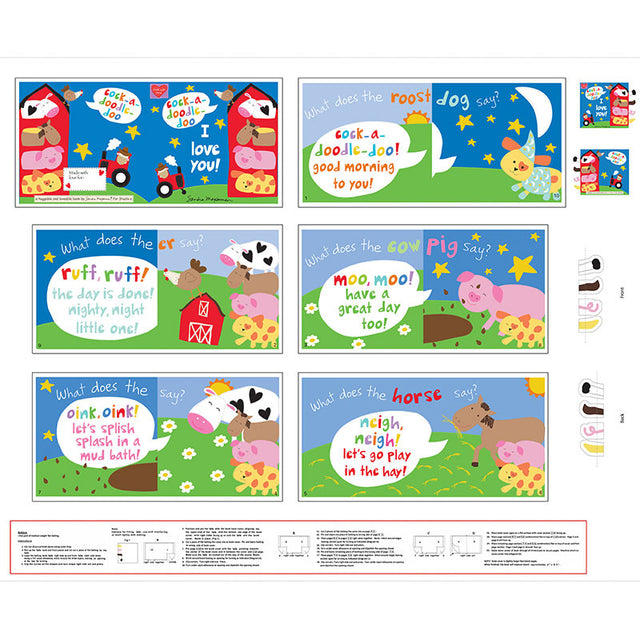 Huggable & Lovable Books - Farm Book Multi Panel