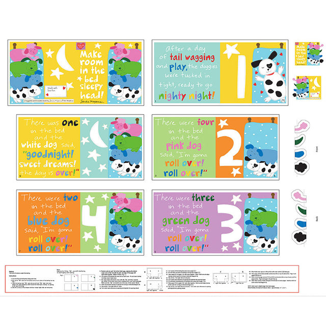 Huggable & Lovable Books - Make Room in the Bed Book Multi Panel