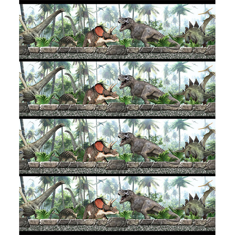 Jurassic - Dinosaur Border Multi Yardage