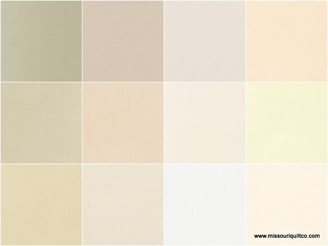 Kona Cotton - Not Quite White Fat Quarter Bundle