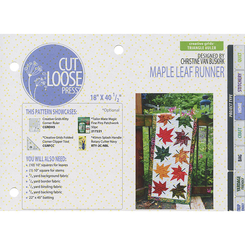 Maple Leaf Runner Pattern