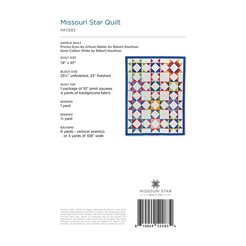 Missouri Star Quilt Pattern by Missouri Star