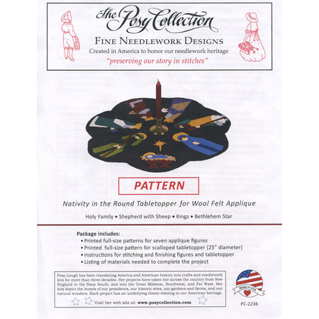 Nativity in the Round Table Topper Pattern