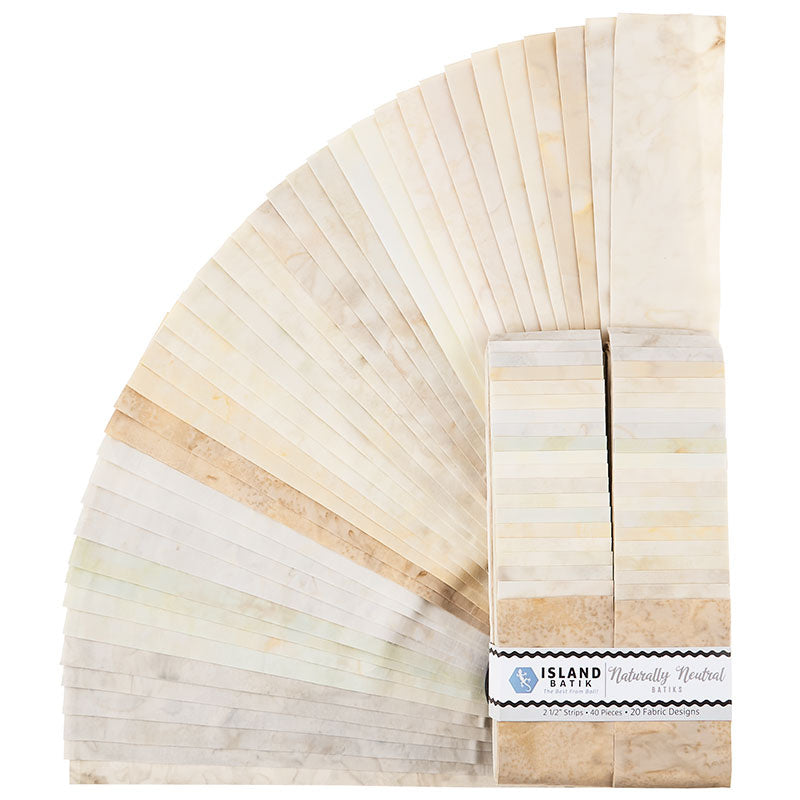Naturally Neutral Batik Solids Strips